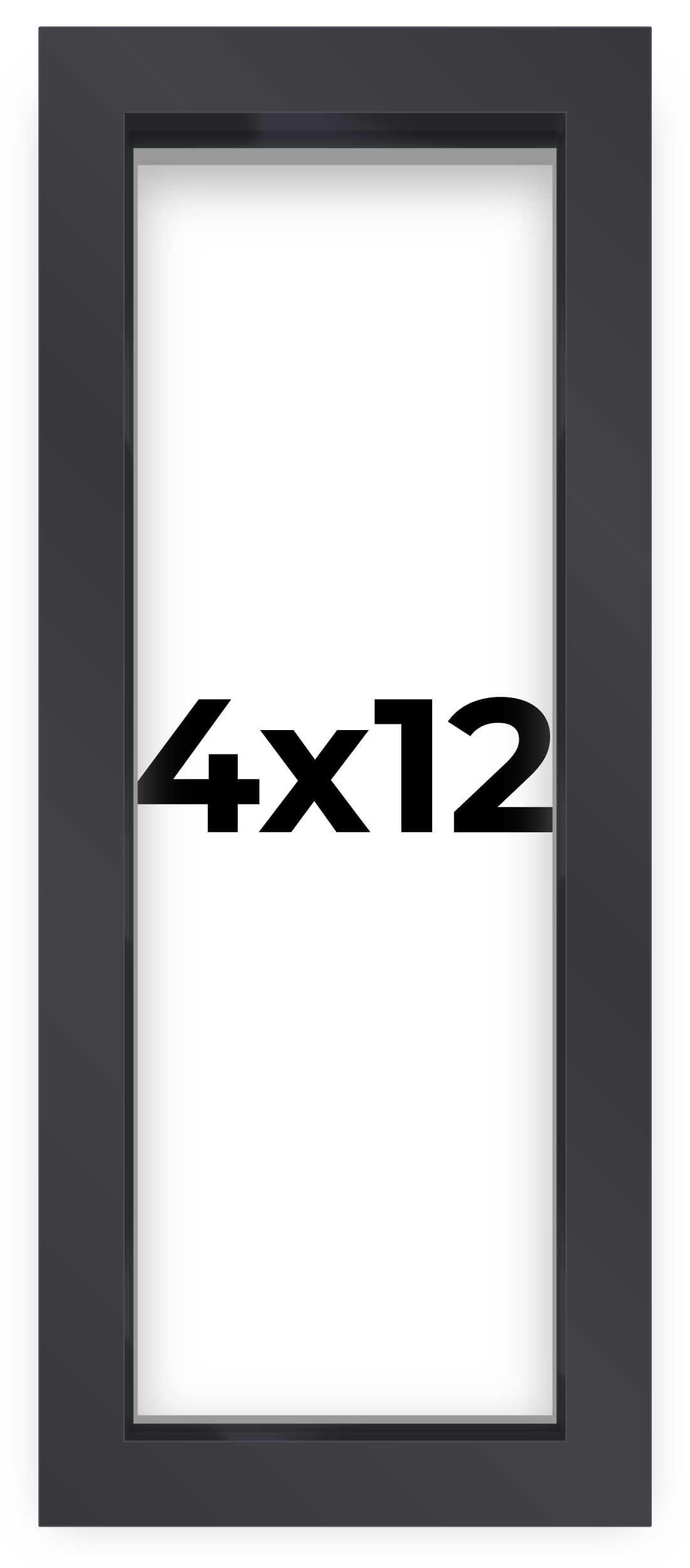 Amazon.com - 4x12 Shadow Box Frame Contemporary Black Finish | 3/4 ...