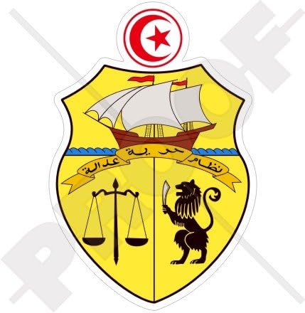 Amazon.com - TUNISIA Tunisian Coat of Arms Badge Crest Tunisie 104mm (4 ...