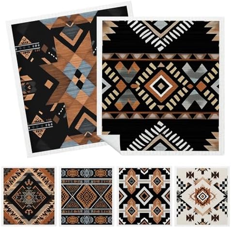 Amazon.com: HEIFAM Mixed Western Aztec Swedish Kitchen Dishcloths Dish ...