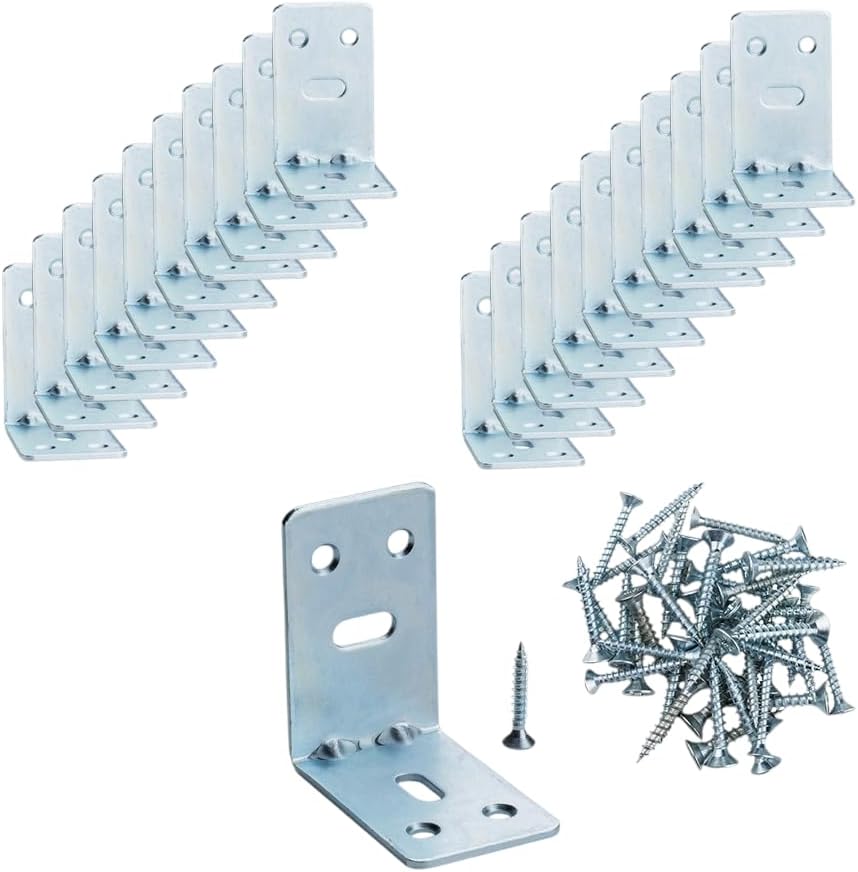 Amazon.com: c2M 8 Piece Bracket Set w/ Screws for Custom Workbench ...