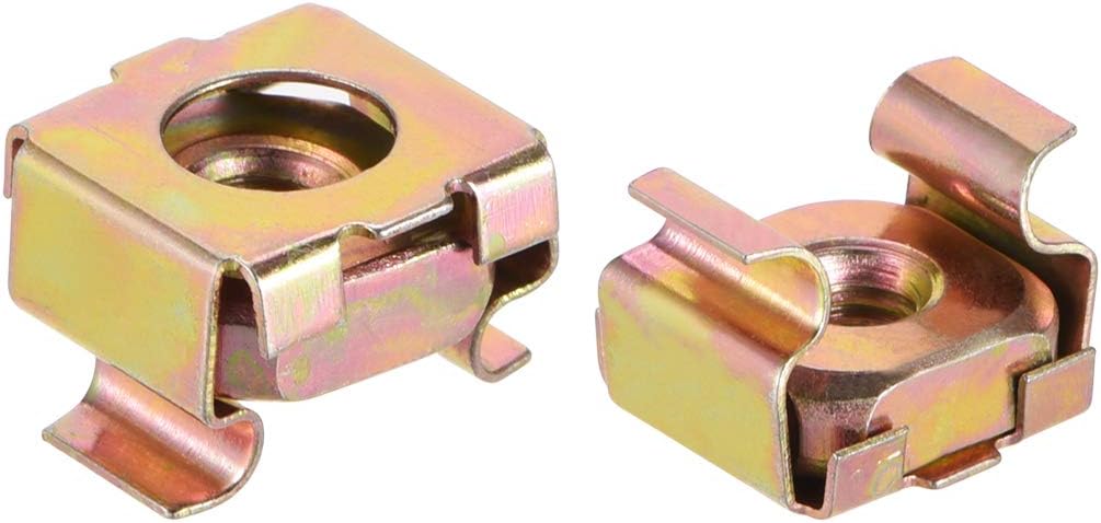 Amazon.com: uxcell M4 Cage Nuts for Server Rack Cabinet, Carbon Steel ...