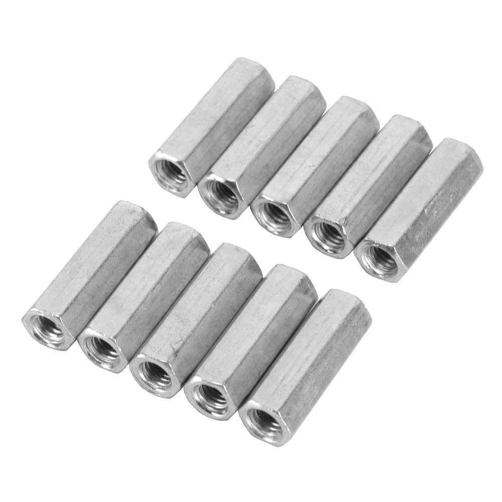 M6 Long Rod Nut Hex Coupling Nut Female Thread Straight Fitting Hex Rod ...