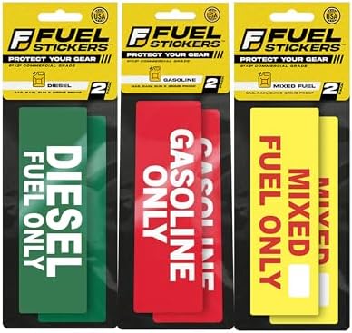Amazon.com - Diesel Only, Mixed Fuel Only, and Gas Only Sticker - 2 ...