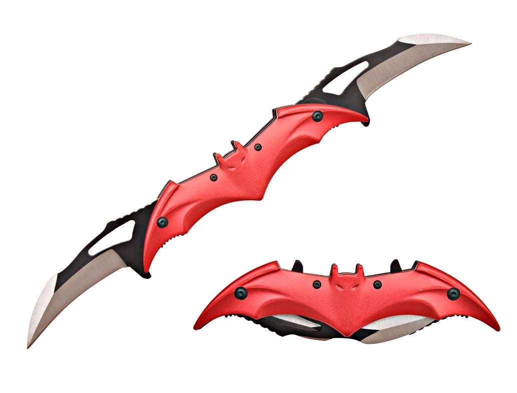 Snapklik.com : Dark Knight Twin Blade Knife - Pocket Folding Spring ...