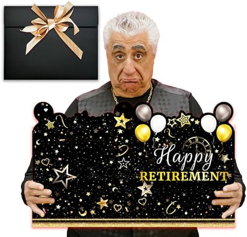 Amazon.com : Vusnud Extra Large Retirement Card with Envelope&Ribbon ...