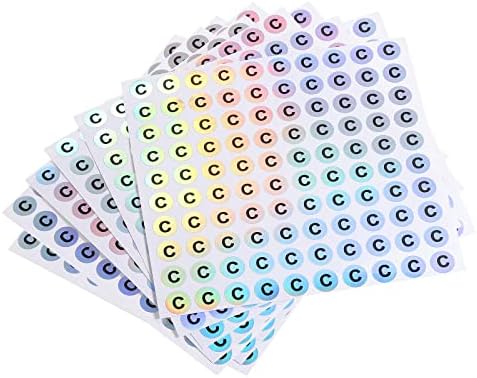 Amazon.com : MECCANIXITY Laser Capital Letter Stickers, Alphabet R ...