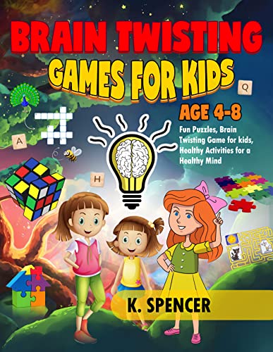Amazon | Brain Twisting Games for Kids Ages 4-8: Fun Puzzles, Brain ...