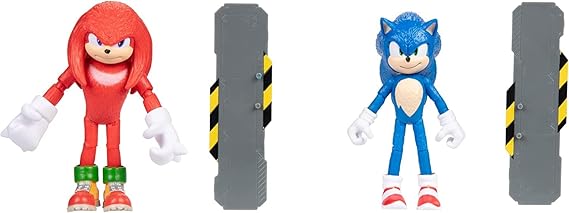 Sonic The Hedgehog 2.Action Sonic and Action Knuckles figure set ...