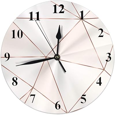 Amazon.com: YISITEONE Large Wall Clock Metal Decorative, Mid Century ...