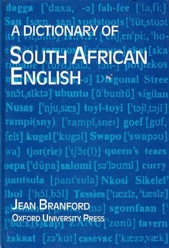 Amazon | A Dictionary of South African English | Branford, Jean | Words ...