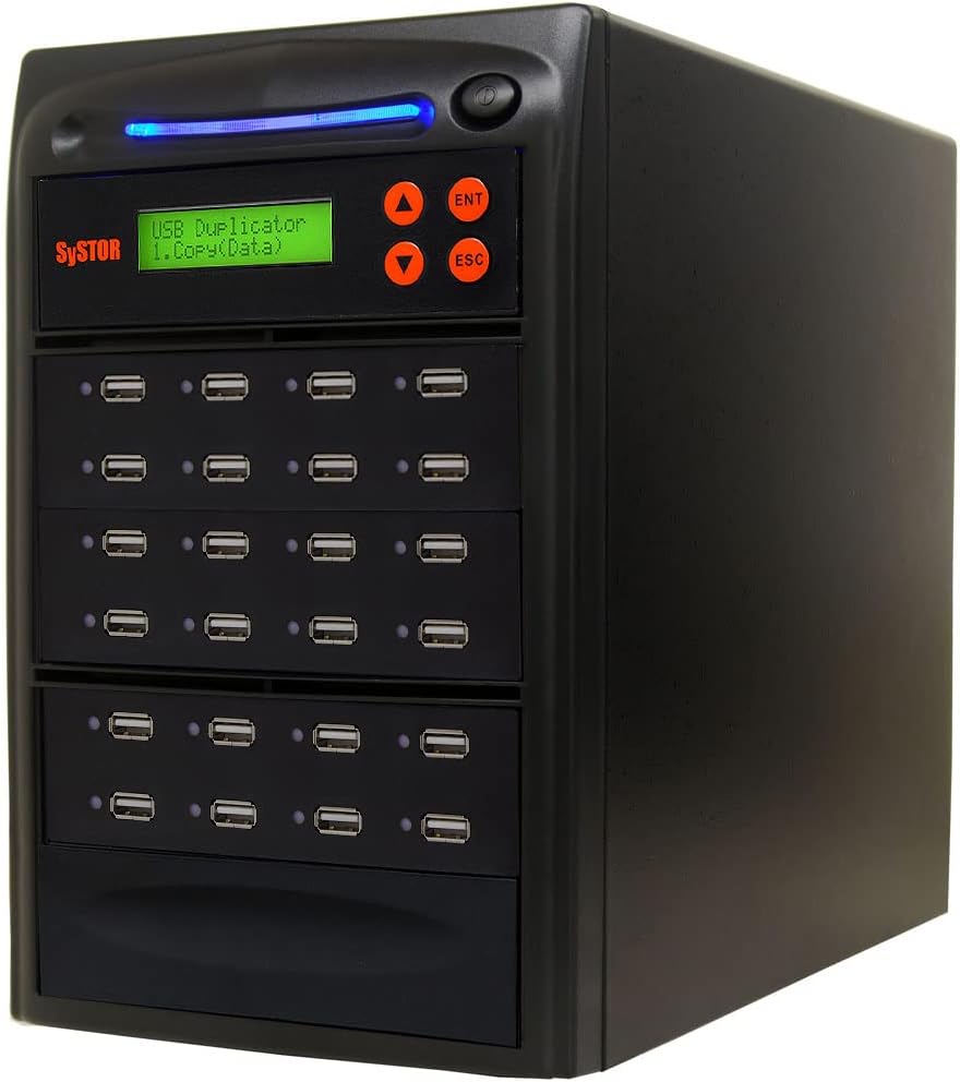 Amazon.com: Systor 1 to 23 USB Duplicator & Sanitizer 2GB/Min - Standalone Multiple Flash Memory ...