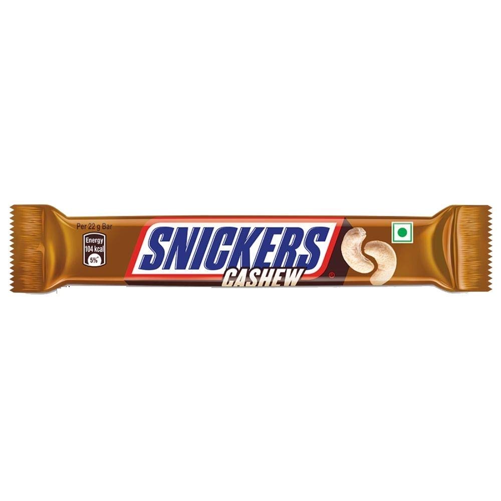 ORBIT Snickers Cashew Chocolate 22 gm (Pack of 12), x 22 g : Amazon.in ...