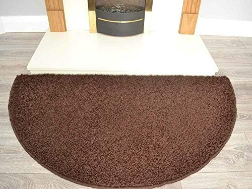 Half Moon Semi Circle Non Slip Machine Washable Hearth Living Room ...