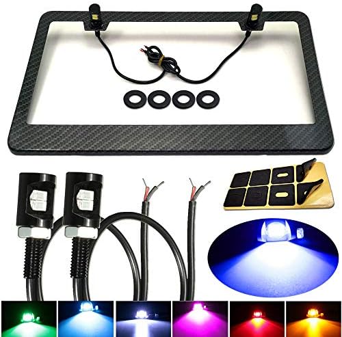 Amazon.com: AOOTF License Plate Frame with Light Bar Assembly- License ...