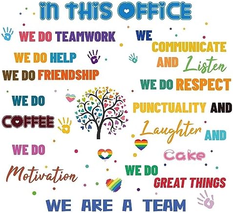 Amazon.com: CRASPIRE 8 Sheets Office Inspirational Word Wall Stickers ...