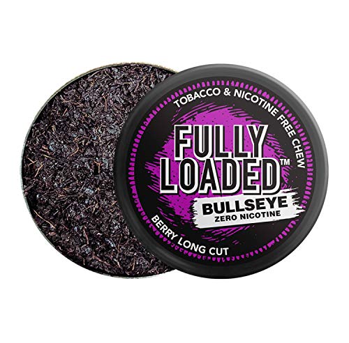 Fully Loaded Chew Tobacco and Nicotine Free Berry Bullseye Long Cut ...