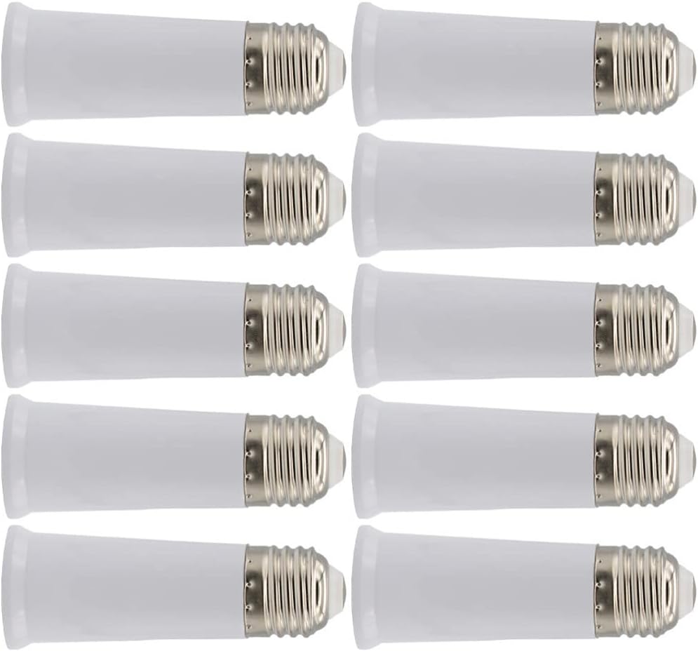 TEHAUX Light Socket Extender Adapter, Light Bulb Extender E27 Screw ...