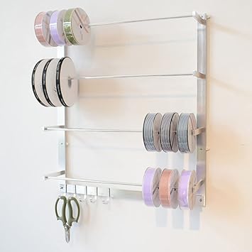 Amazon.com: Craft Ribbon Organizer Storage Rack Aluminum Alloy Ribbon ...