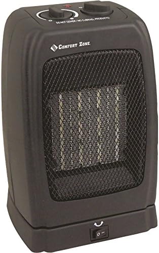 Amazon.com: Comfort Zone Electric Ceramic Portable Space Heater with ...