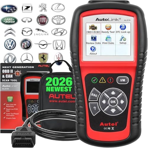Autel AL519 OBD2 Scanner, 2026 Newer Professional Mechanic OBDII & CAN ...