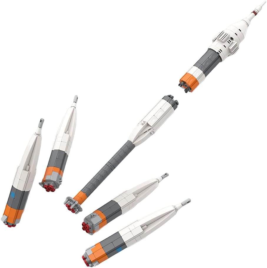 Amazon.com: 589 Pieces Space Rocket Building Blocks Toys Set,MOC-34825 ...