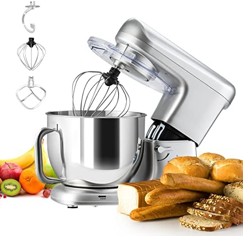 GiantexUK Stand Mixer, 7L Food Mixers with Dough Hook, Beater and ...