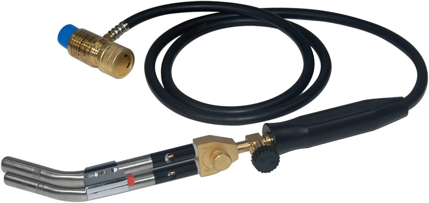 Amazon.com: lesolar Double Valve Mapp Torch - 2 Head Propane Torch With ...