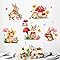 Amazon.com: Mfault Happy Easter Bunny Wall Decals Stickers, Cute Rabbit ...