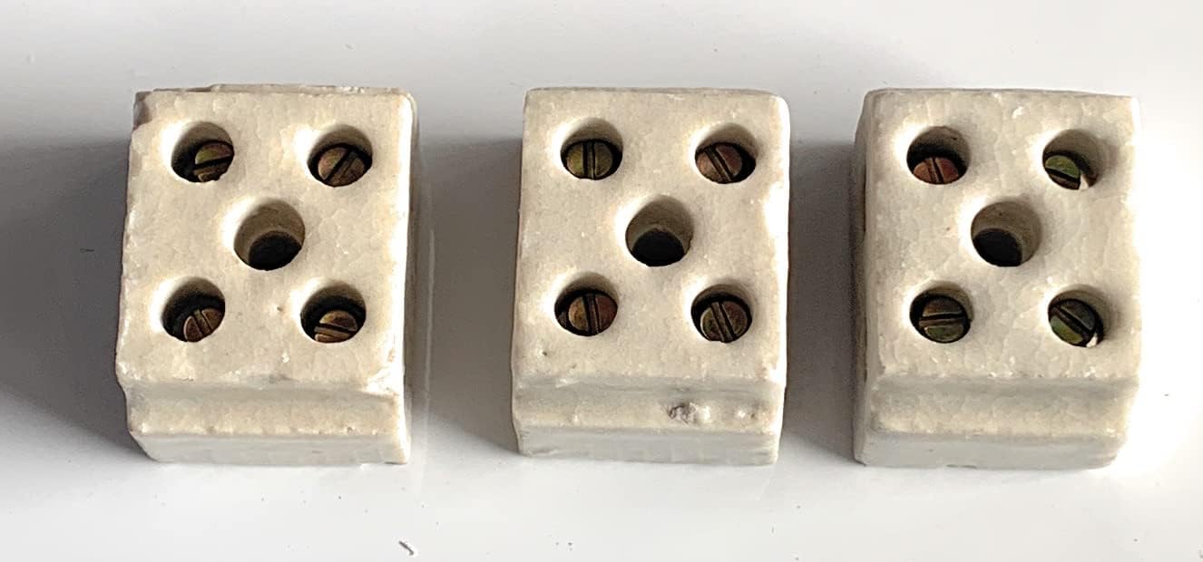 Litost® 2 Way 16A Ceramics Terminal Blocks High Temp Porcelain Ceramic ...
