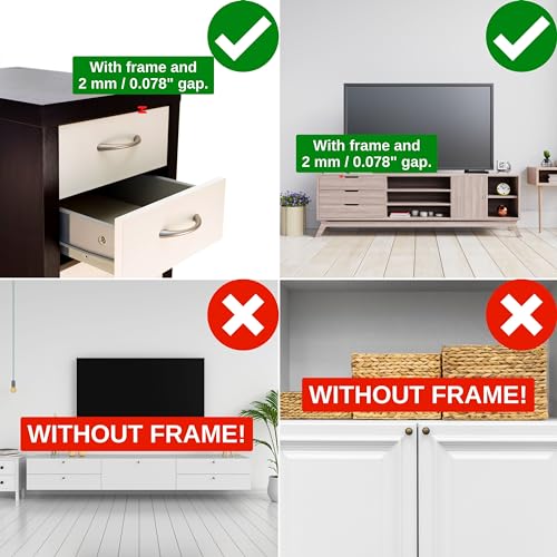 Drawer Child Safety Catch, 2 Pieces, for Gluing, in White, for ...