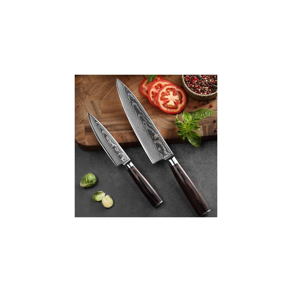 Wakoli Kitchen Knife Set, 2 Piece Professional Chef Knives Set made ...