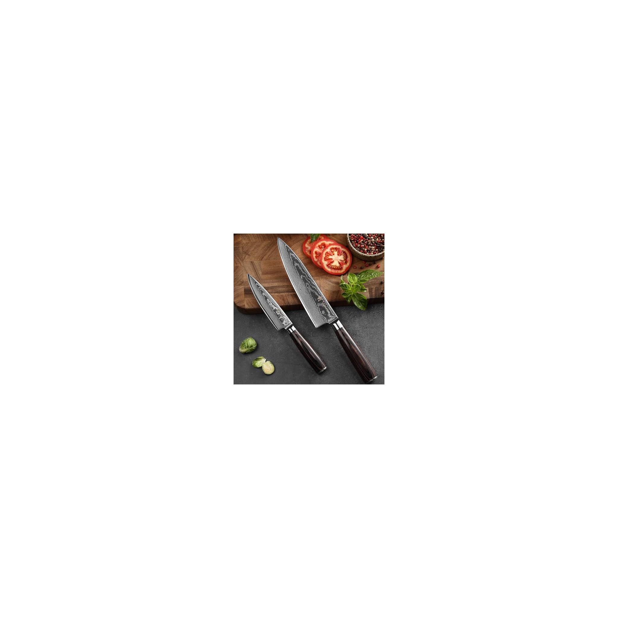 Wakoli Kitchen Knife Set, 2 Piece Professional Chef Knives Set made ...