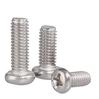 M1.6x3mm Pan Head Machine Screws, 304 Stainless Steel 18-8 Screw, Phillips Drive, Fully Threaded ...