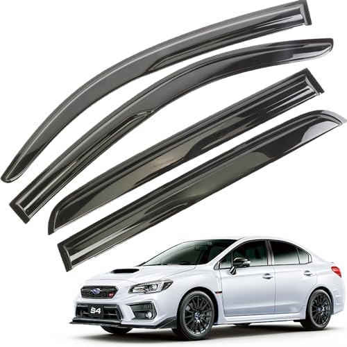 ECNEREFERR Window Visors Rain Guards Deflector FIt 12-16 Subaru Impreza ...