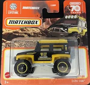 Amazon.com: Matchbox 2023 Dune Dog [Black-Yellow] Black/Yellow 65/100 : Toys & Games