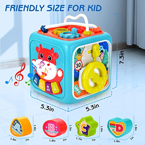 IDS Home Activity Cube Toys,6 in 1 Multi-Purpose Learning Cube with ...