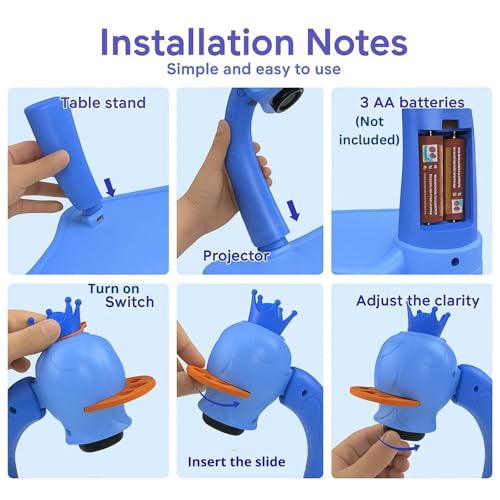 GRAPHENE Drawing Projector Table Set Blue Led Drawing Board for Kids ...