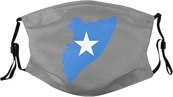 Amazon.com: Somalia Flag Map Mask Protect Respiratory System Breathe ...