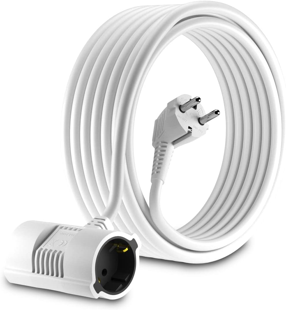 MutecPower 10 Metros Cable Alargador de Corriente Electrico de 2 vías 2 ...