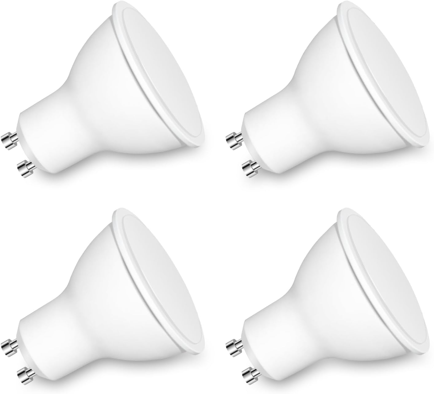 Fulighture GU10 LED, 10er-Pack GU10 LED Lampe, 6000K Kaltweiss 6W Lampe ...