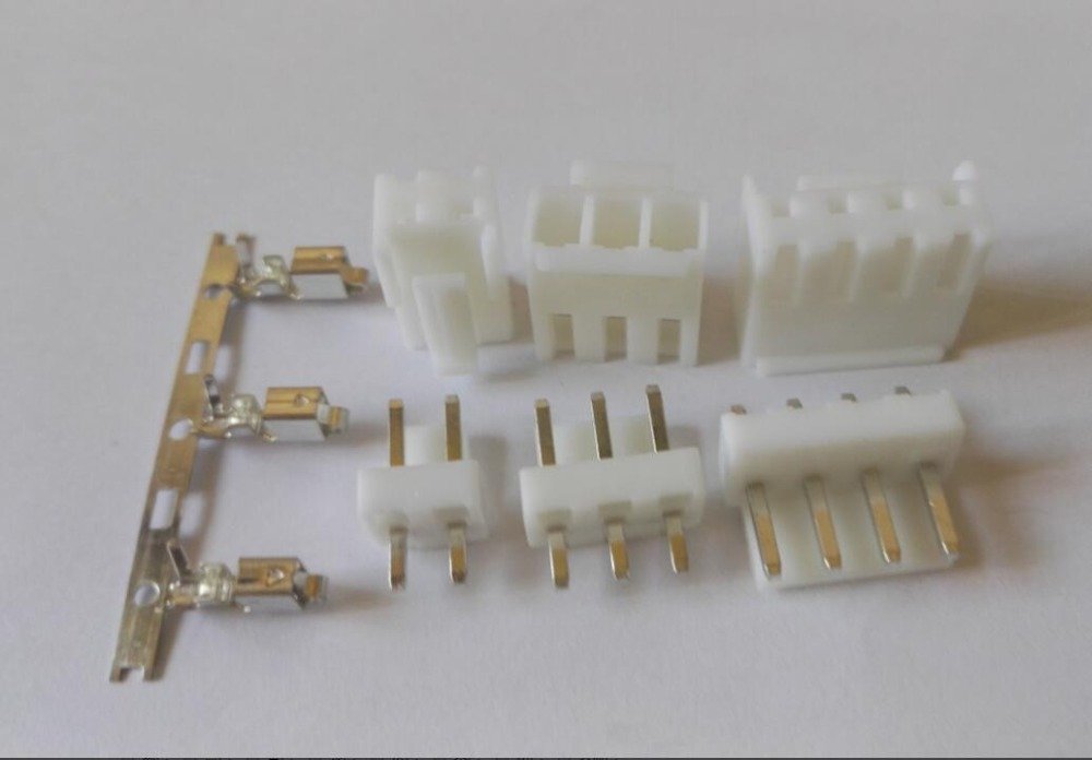 Shomy 3P 50set : VH3.96 3.96mm 2P 3P 4PIN connectors straight needle ...