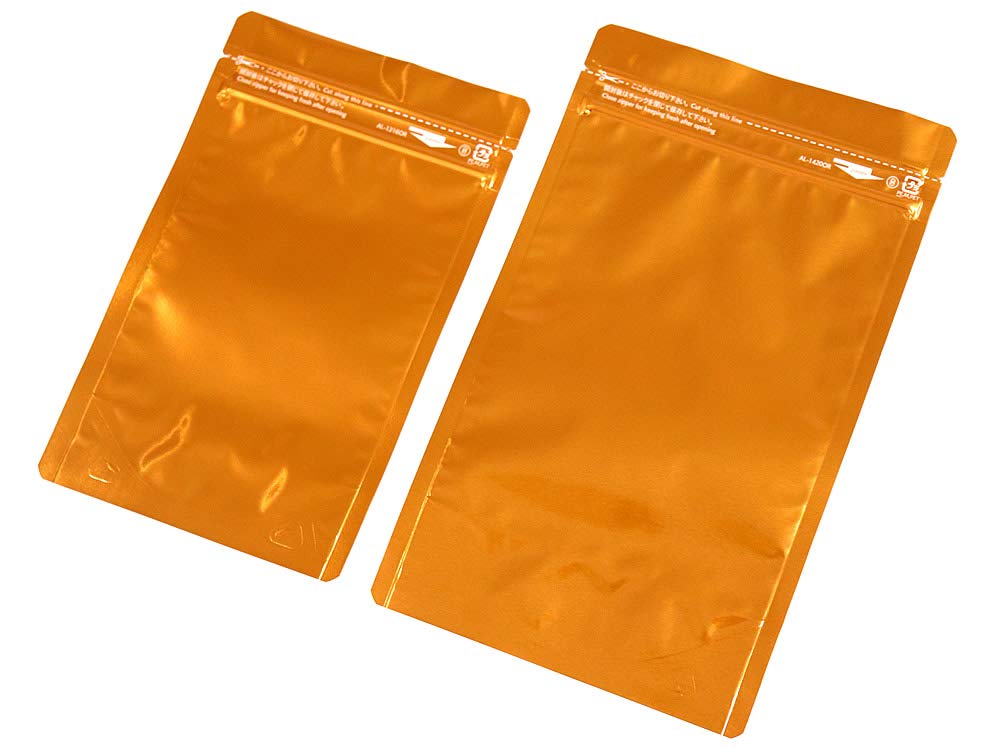 Amazon.co.jp: ラミジップ AL-1216（OR） スタンドパック アルミ