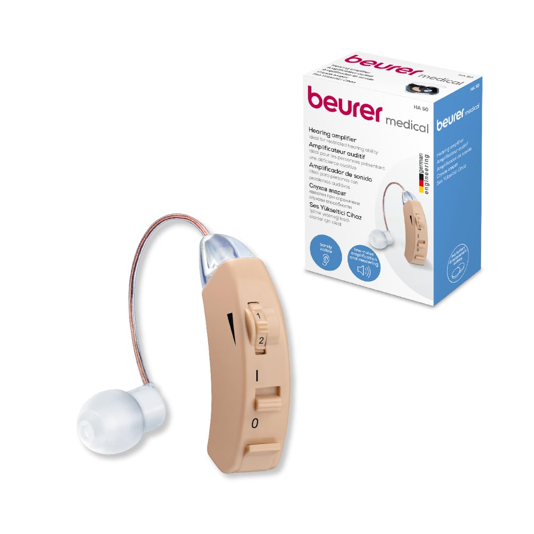 Beurer HA50 Amplificador de sonido, diseño discreto de rango de ...