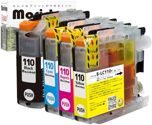 Amazon.co.jp: Morishop LC110-4PK Brother (ブラザー)用 LC110BK LC110C LC110M ...