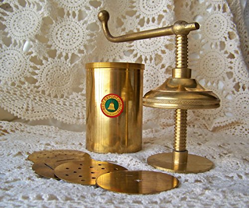 Buy Damini Export Quality Brass Kitchen Press Bhujia Maker Sev Sancha ...