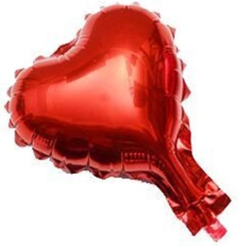 Amazon.com: Yalulu Pack of 50 Mini 5 Inch Heart Shaped Balloon Foil ...