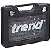 Trend 12 Piece Router Cutter Starter Set, 1/4 Inch Shank, Tungsten ...