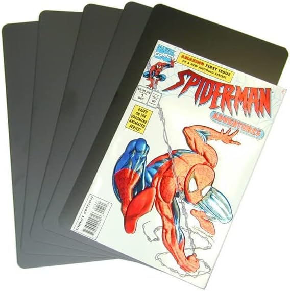 Amazon.com : (300) Comic Book Divider Cards - Full Cut - Black ...