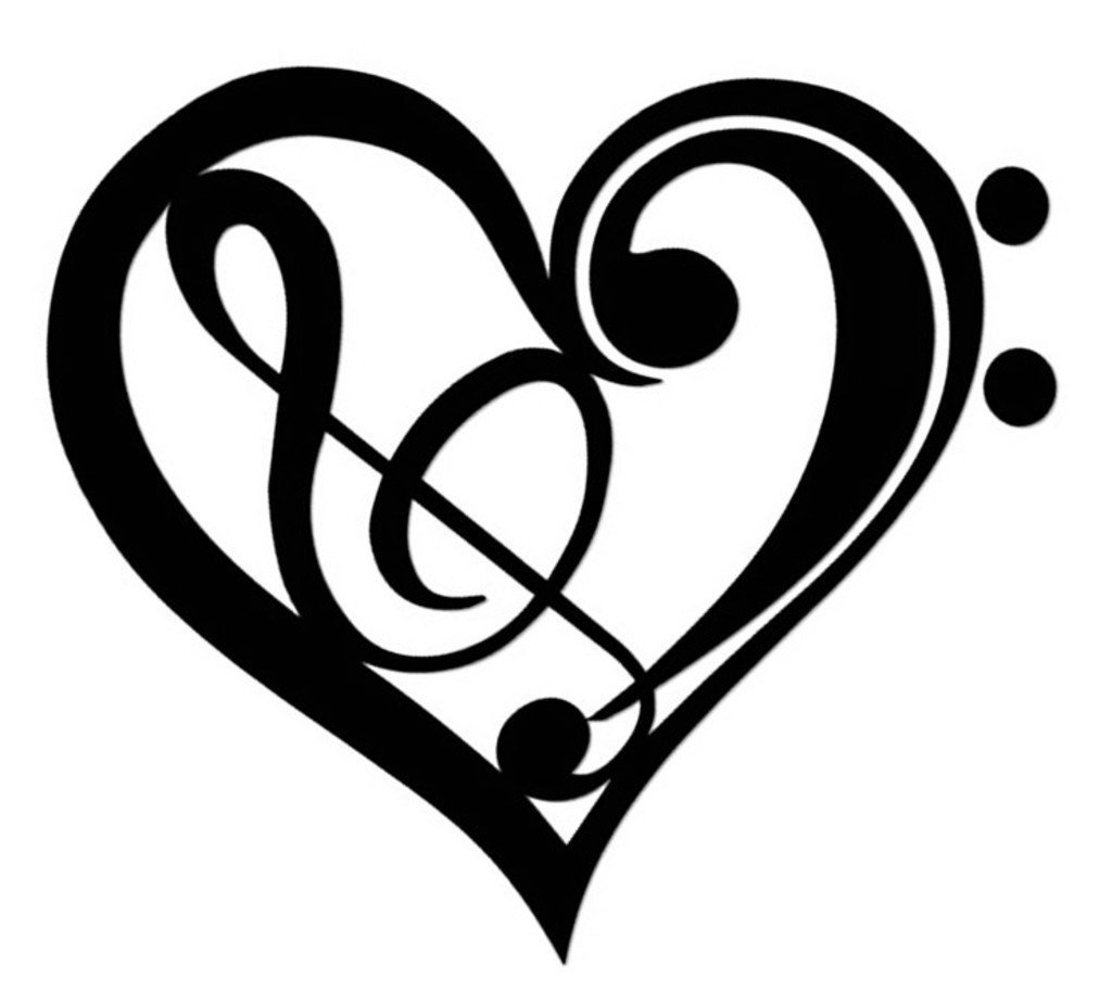 Musical Notes Symbols Heart