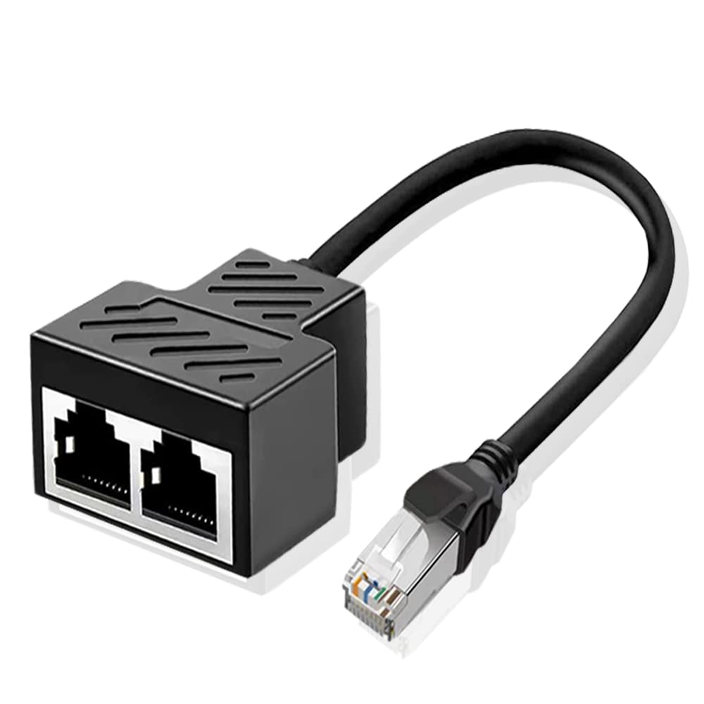 RJ45 Ethernet Cable Splitter Network Adapter,Ethernet Splitter 1 to 2 ...